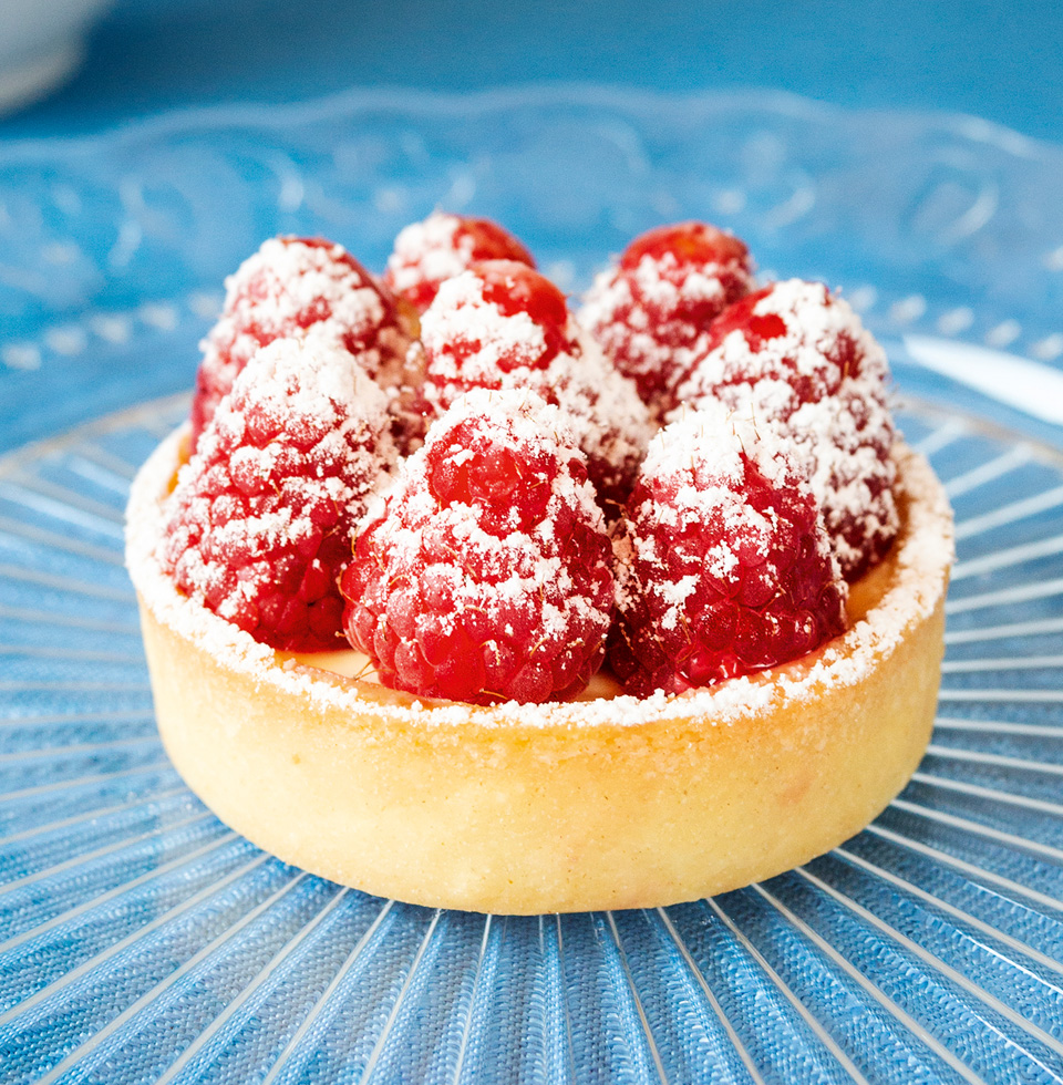 Fresh Cream Raspberry Tarts - Bar & Kitchen