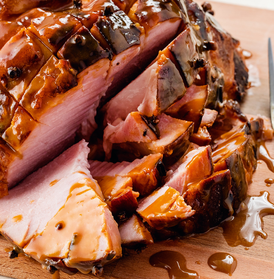 Mulled Wine Glazed Ham - Bar & Kitchen