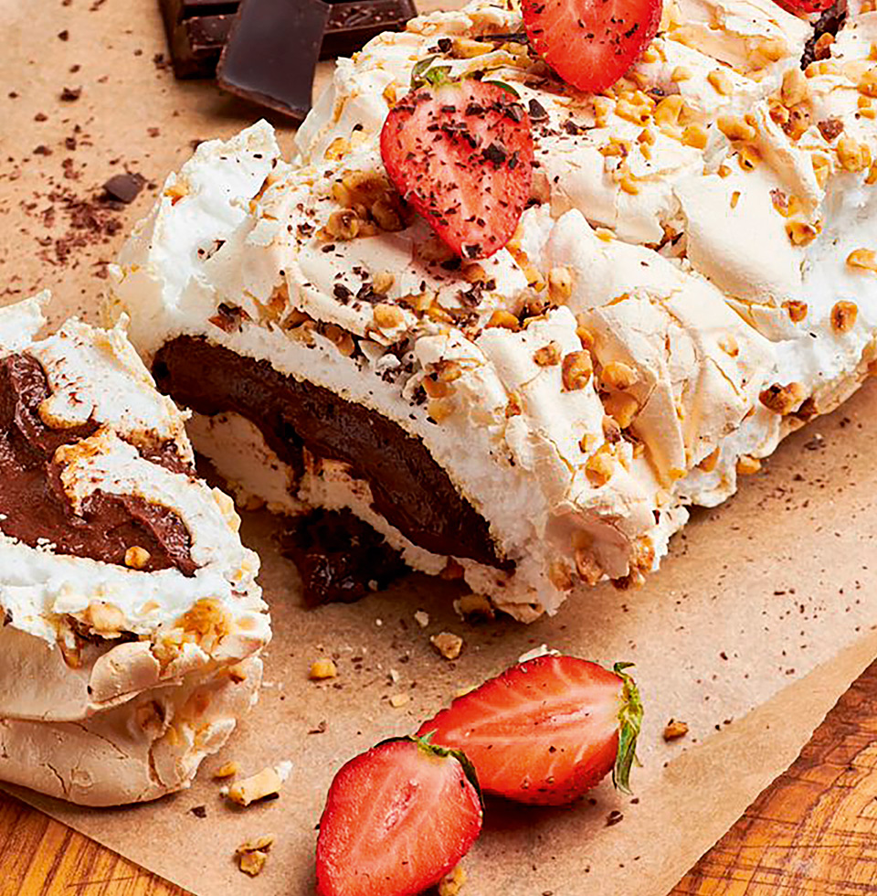 Hazelnut Meringue Roulade – Bar & Kitchen