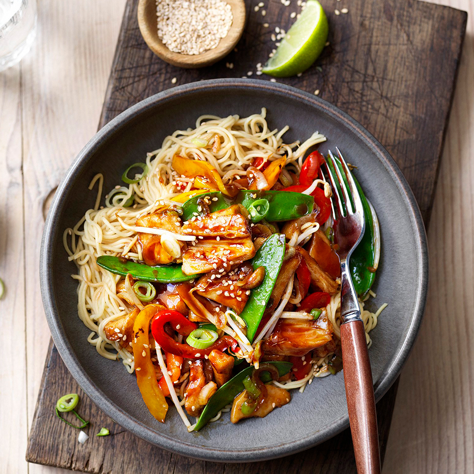 Vegan Hoisin Noodle Stir-Fry - Bar & Kitchen